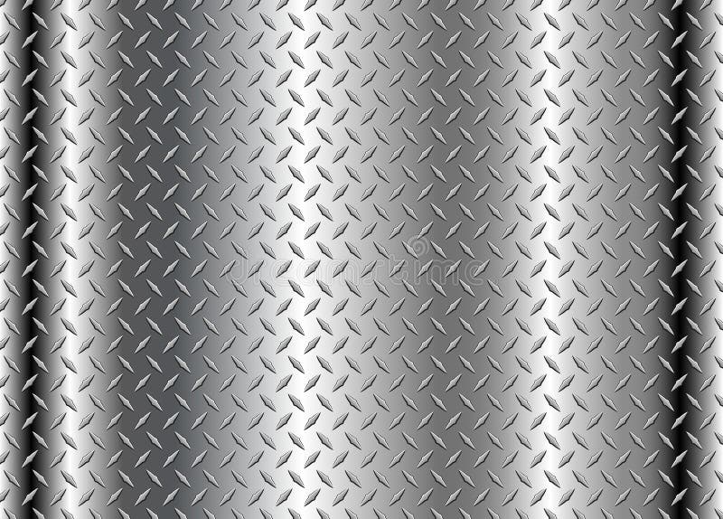 Silver Metal Background with Diamond Plate Texture Pattern, Shiny ...