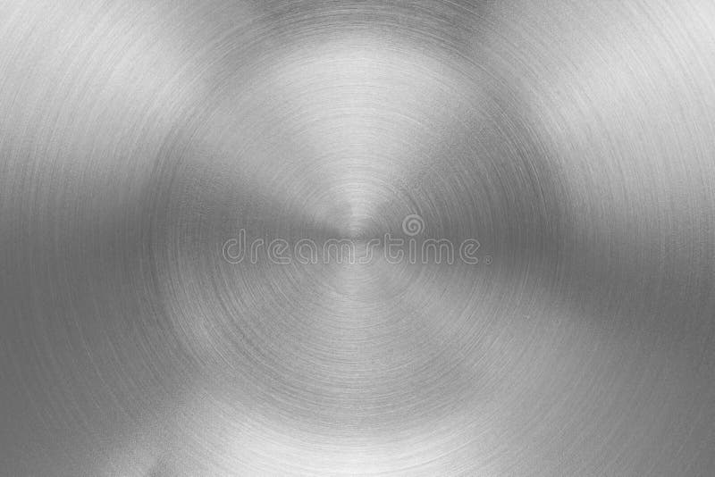 Silver Metal Background with Realistic Round Brush Texture Stock Photo ...