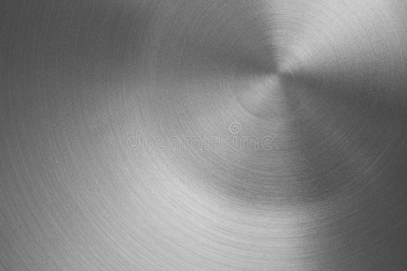 Silver Metal Background with Realistic Round Brush Texture Stock Photo ...