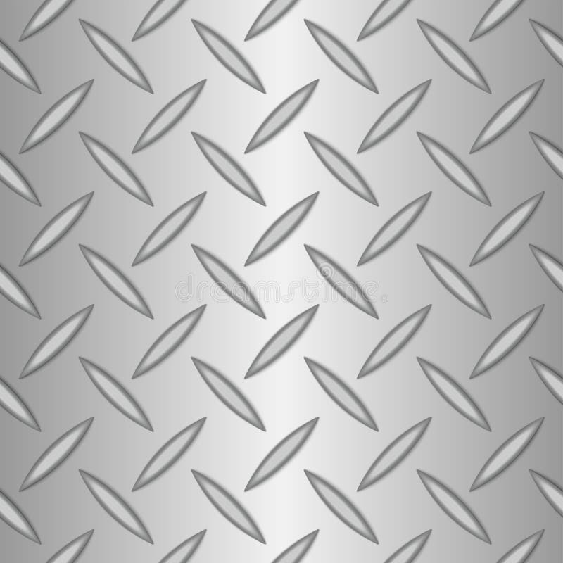 Silver Metal Background of Seamless Diamond Plate Stock Vector ...