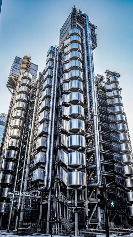 Silver Metal Building in London Editorial Stock Photo - Image of ...