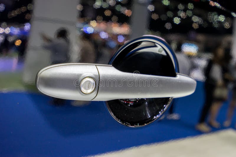 Silver Metal Car Door Handle Stock Image - Image of hand, mobile: 68951073