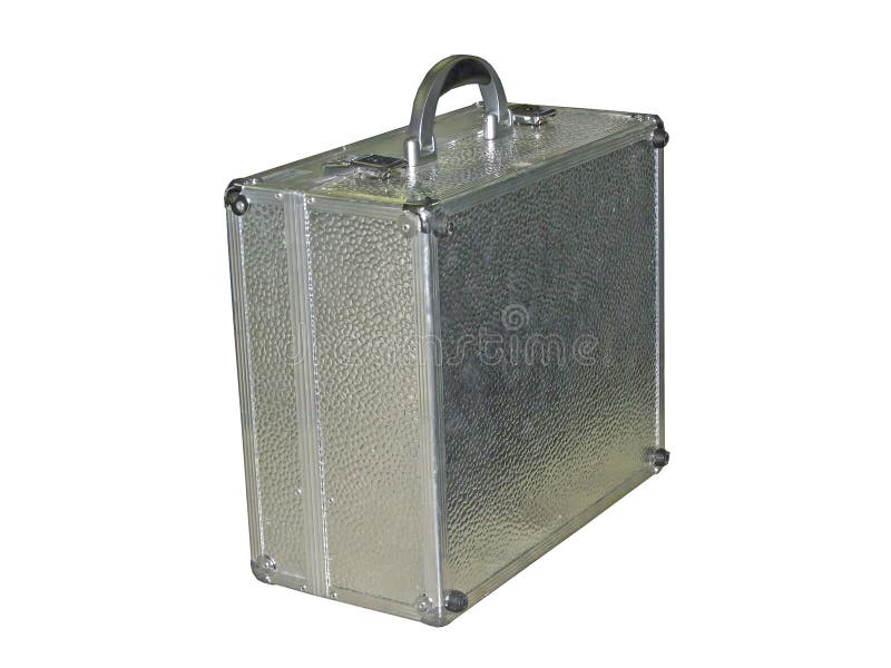 Silver metal case stock image. Image of lock, luxury, protection - 7507095