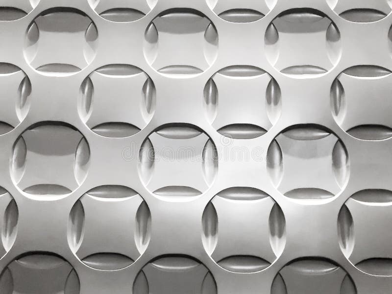 Silver Metal, Circular, Grid Background Stock Image - Image of material ...