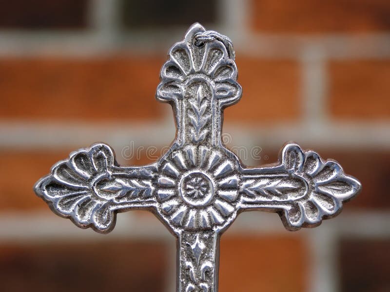 Silver metal cross stock photo. Image of christianity - 2239240