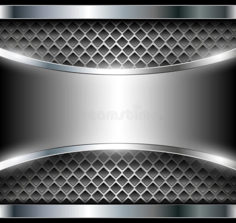 Silver metal background stock vector. Illustration of design - 136429889