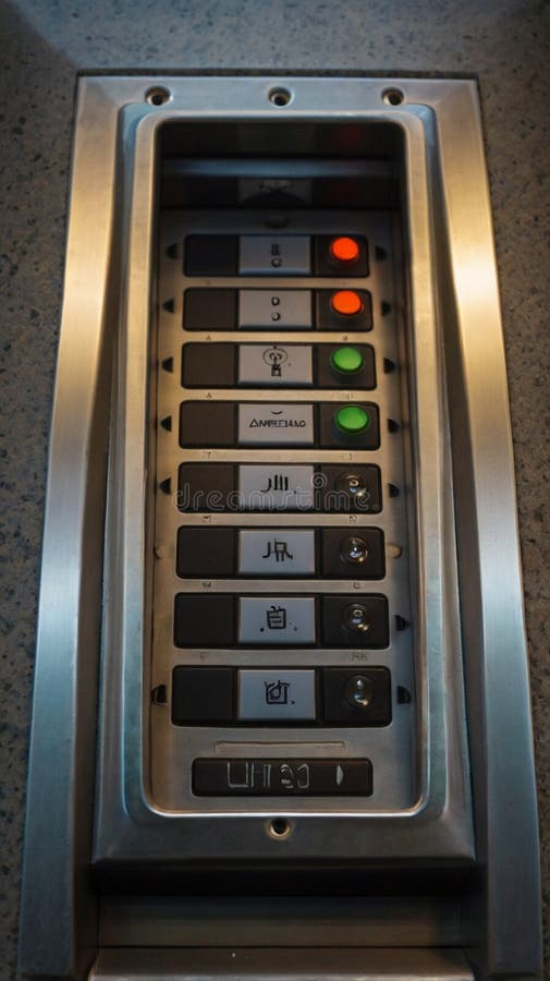 Silver Metal Elevator Panel Stock Illustrations – 891 Silver Metal ...