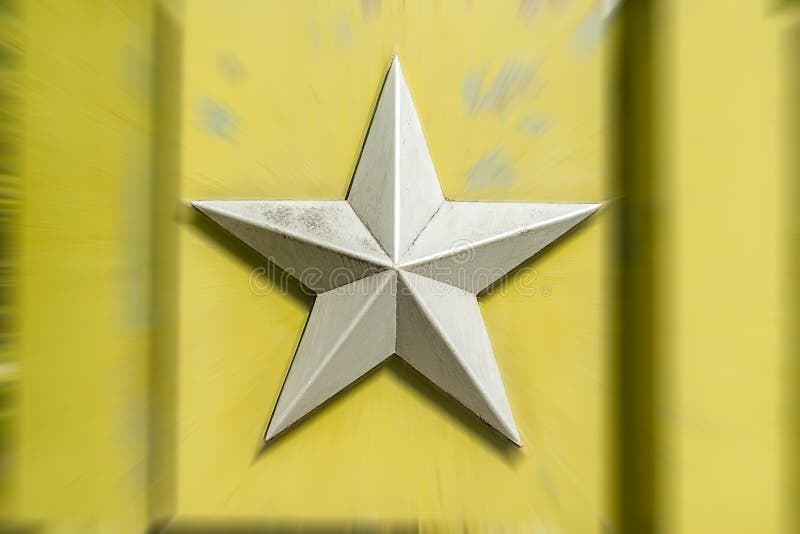 Silver Metal Five Pointed Soviet Star Stock Photo - Image of dirty ...