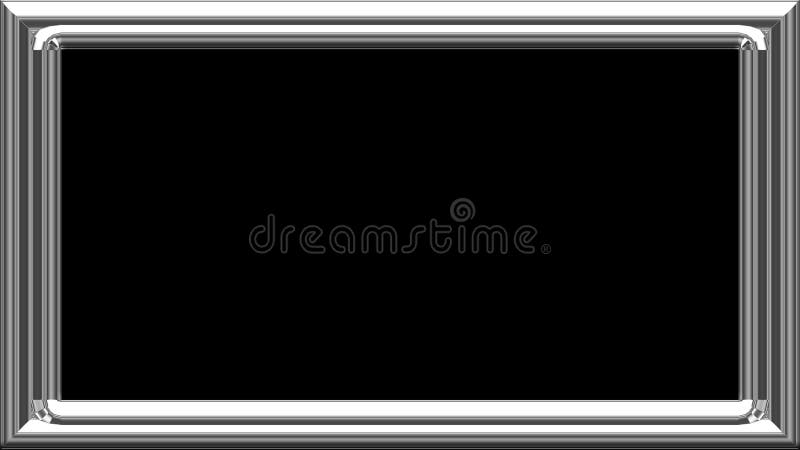 Silver Metal Frame. Square Border for Your Web Design Element. Abstract ...