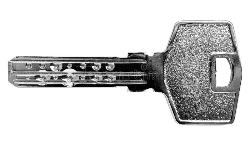 Silver metal key stock image. Image of shiny, isolated - 21305009