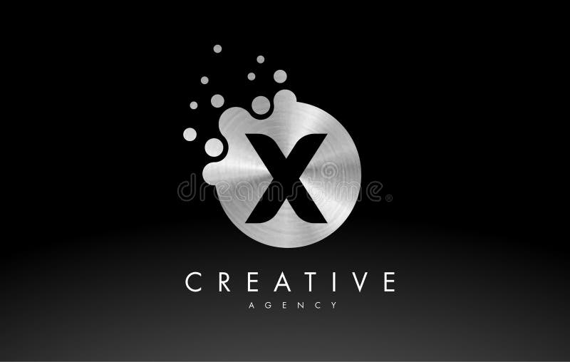 Silver Metal Letter X Logo. X Letter Design Vector Stock Vector ...