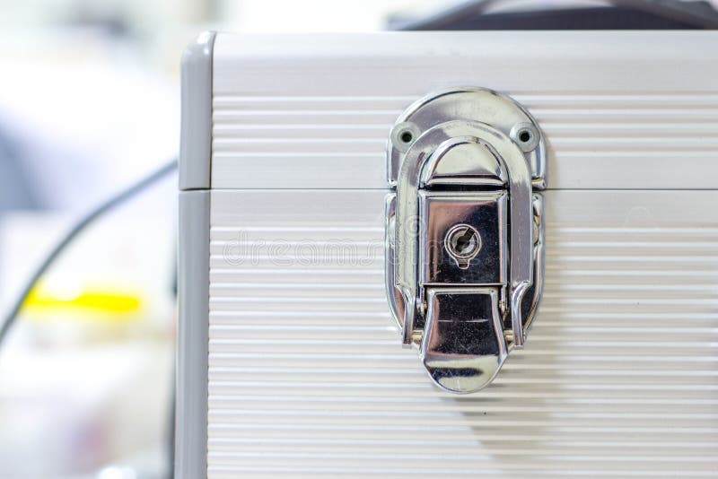 Silver metal lock stock image. Image of lock, equipment - 67395045