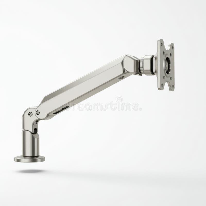 Silver Metal Monitor Arm Mount Adjustable for Desk Computer Display ...