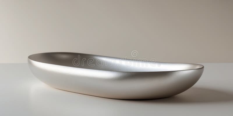 A Silver Metal Object with a Curved Shape Stock Photo - Image of ...
