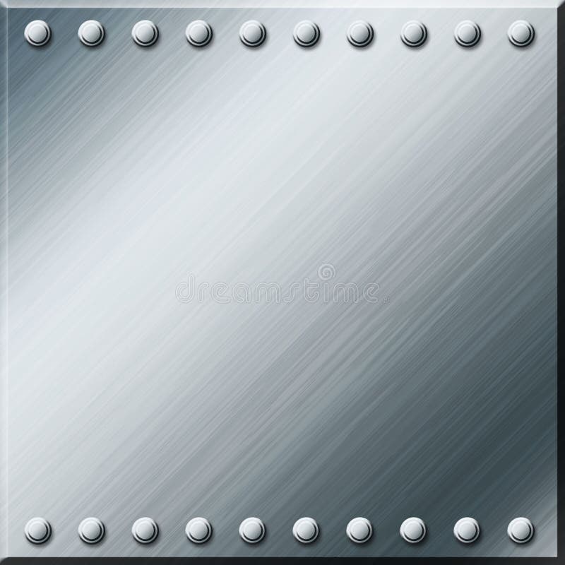 Silver Metal Plate Background Stock Illustration - Illustration of ...