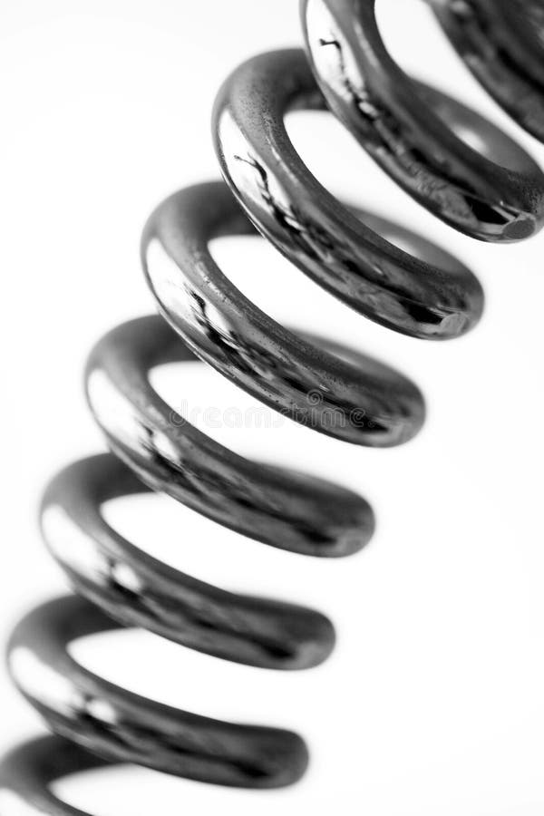 Metal Spring Macro Isolated Stock Photo - Image of metal, coils: 11784650
