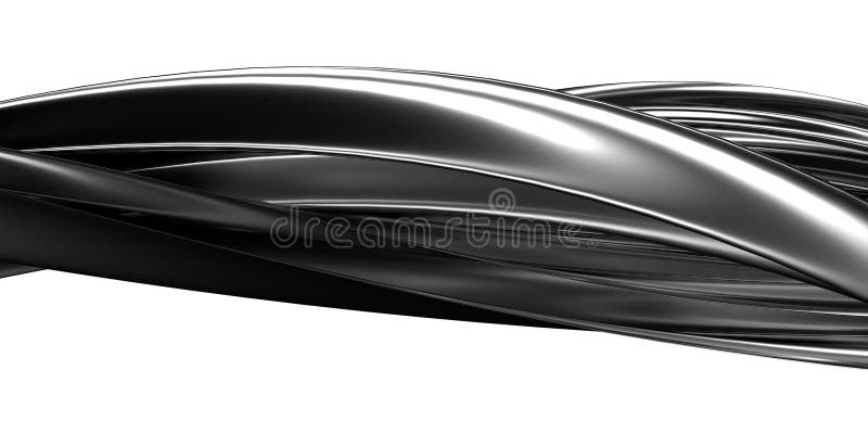 Silver Metal Stream Isolated Abstract Dramatic Modern Luxury 3D ...