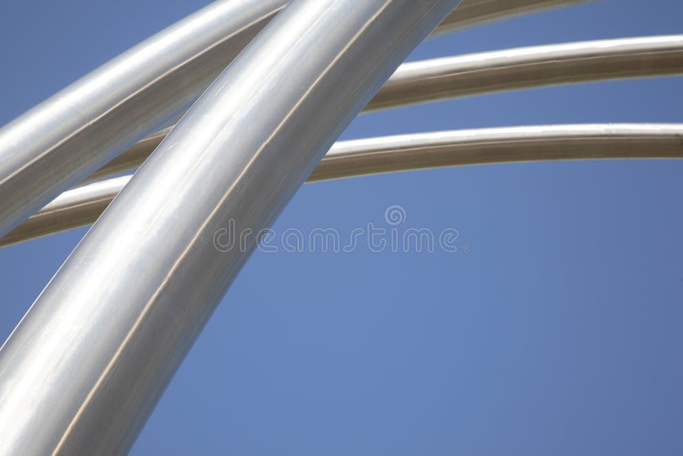 Silver Metal Stucture stock photo. Image of architecture - 11036156