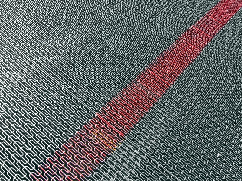 Silver Metal Surface with Marked Red Line, Stock Image - Image of ...