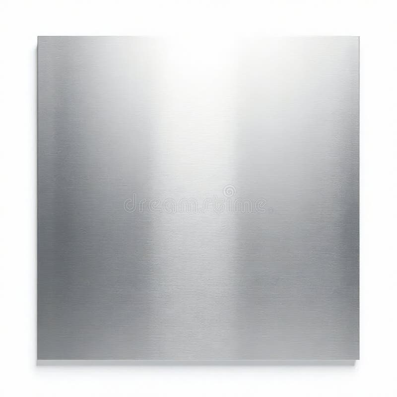 Silver Metal Surface with a White Background Stock Photo - Image of ...