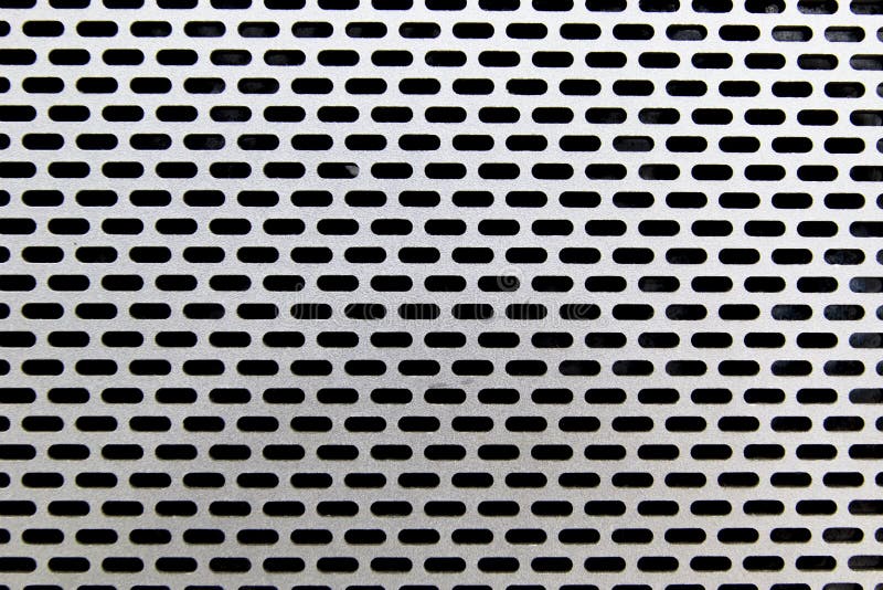 Silver Metal Texture and Circle Hole Stock Illustration - Illustration ...