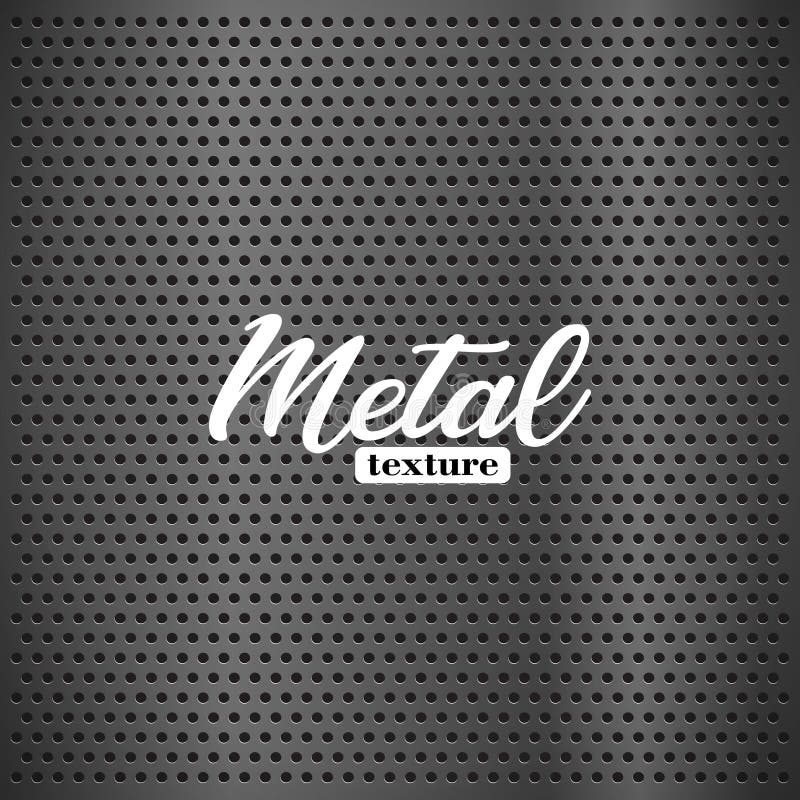 Silver Metal Texture with Round Holes and Reflection Chrome Surface ...