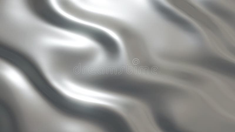 Silver Metal Texture with Waves, Liquid Silver Metallic Pattern Stock ...