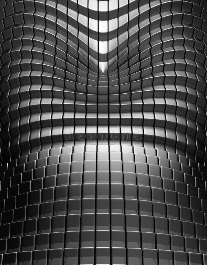 Silver Metal Tile Abstract Background Stock Illustration - Illustration ...