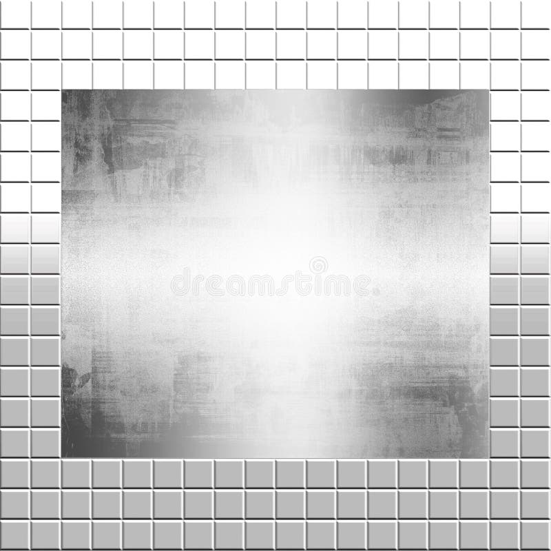 Shiny Silver Tiles Background Stock Illustration - Illustration of ...