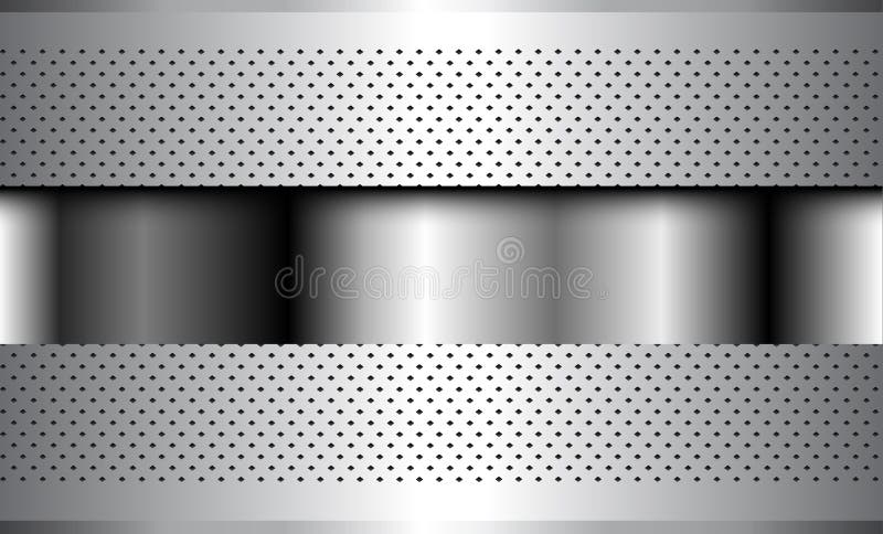 Silver Metallic Background 3D Stock Vector - Illustration of glittering ...
