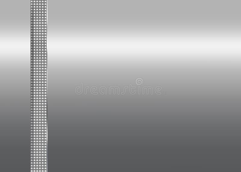 Silver Metallic Background with Dotted Vertical Stripe Stock Vector ...