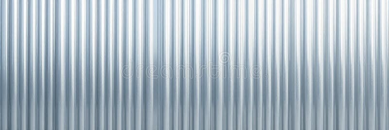 Silver Metallic Corrugated Wall Strong Vertical Lines Textured Surface ...