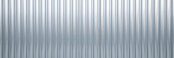 Silver Metallic Corrugated Wall Strong Vertical Lines, Textured Surface ...