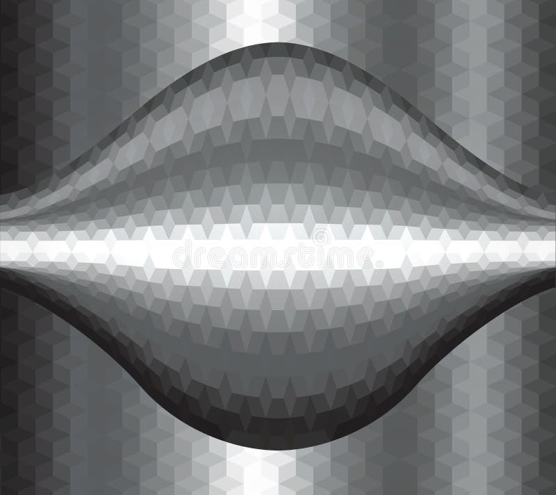 Silver Metallic 3D Background Textured with Mosaic Cubes Pattern Stock ...