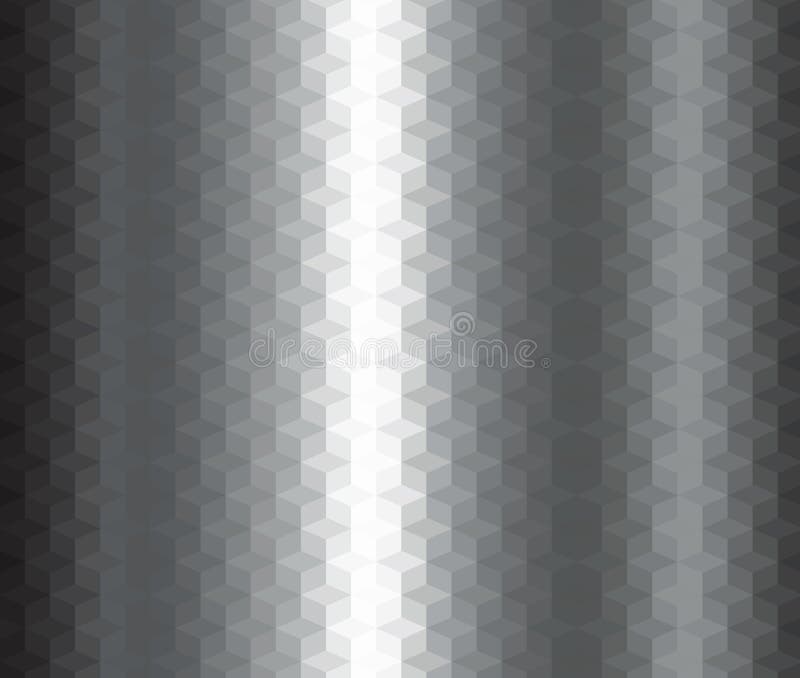 Silver Metallic 3D Background Textured with Mosaic Cubes Pattern Stock ...
