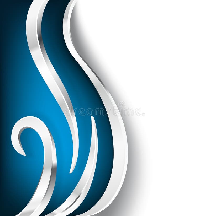 Silver Metallic Design Elements Stock Vector - Illustration of backdrop ...