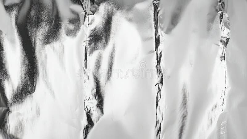 Silver Metallic Foil Backdrop with Reflective Texture Stock ...