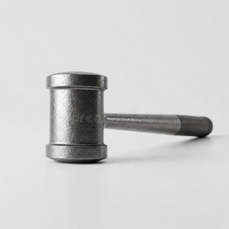 Hammer Isolated on a White Background, Close-up. 3d Rendering Stock ...