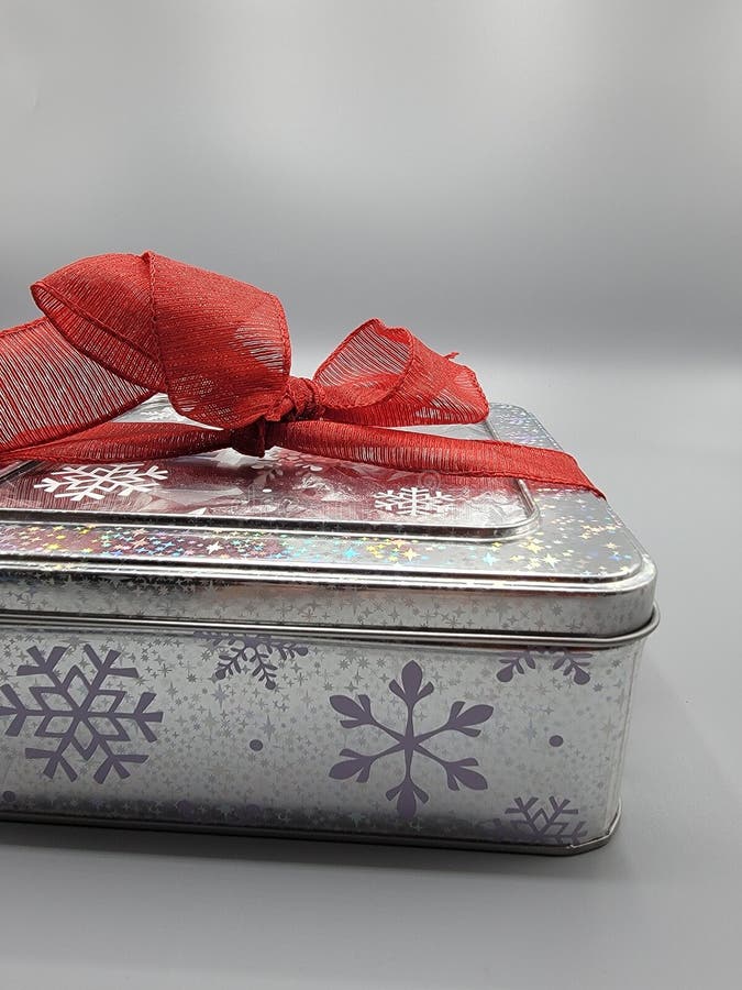 The metal gift box stock photo. Image of present, pattern - 351395796