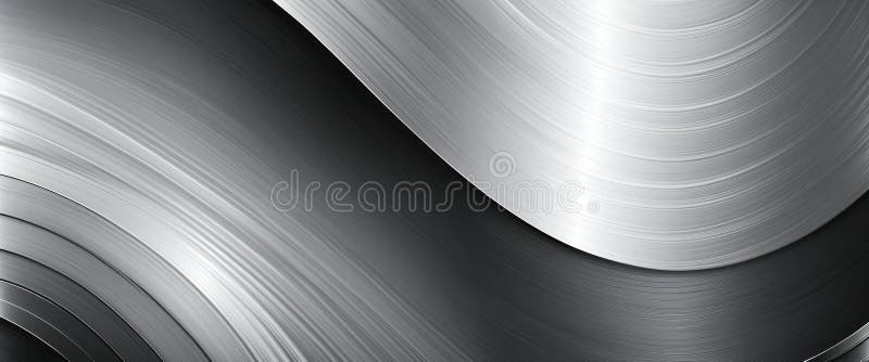 Silver Metallic Gradient Background with Blurred Chrome Gradation Stock ...