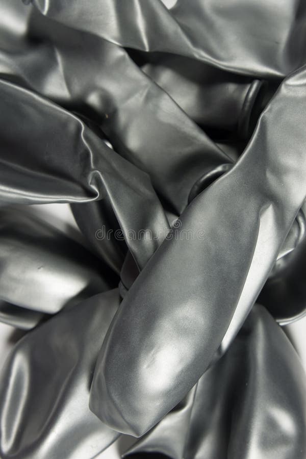 Silver Metallic Helium Balloons Stock Image - Image of colors, colours ...