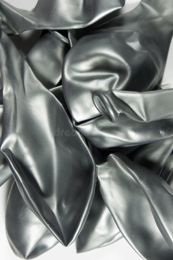 Silver Metallic Helium Balloons Stock Image - Image of colourful ...