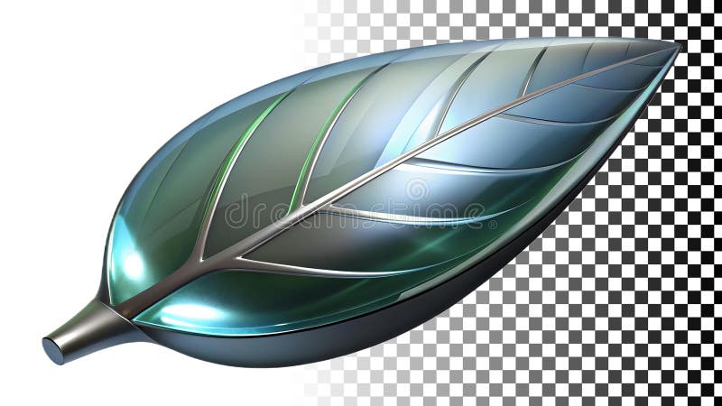 Silver Metallic Leaf, Sleek Foliage for Modern and Industrial Designs Png Transparent Image ...