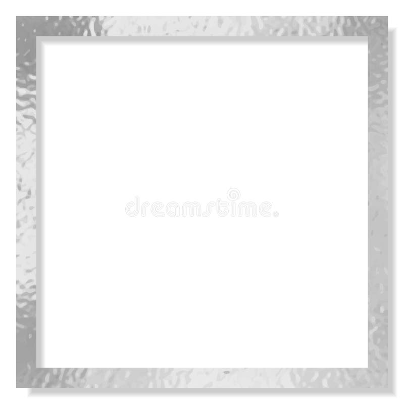 Silver Metallic Luxury Square Frame Border. Vector Background Stock ... Silver Metallic Luxury Square Frame Border. Vector Background Stock ...
