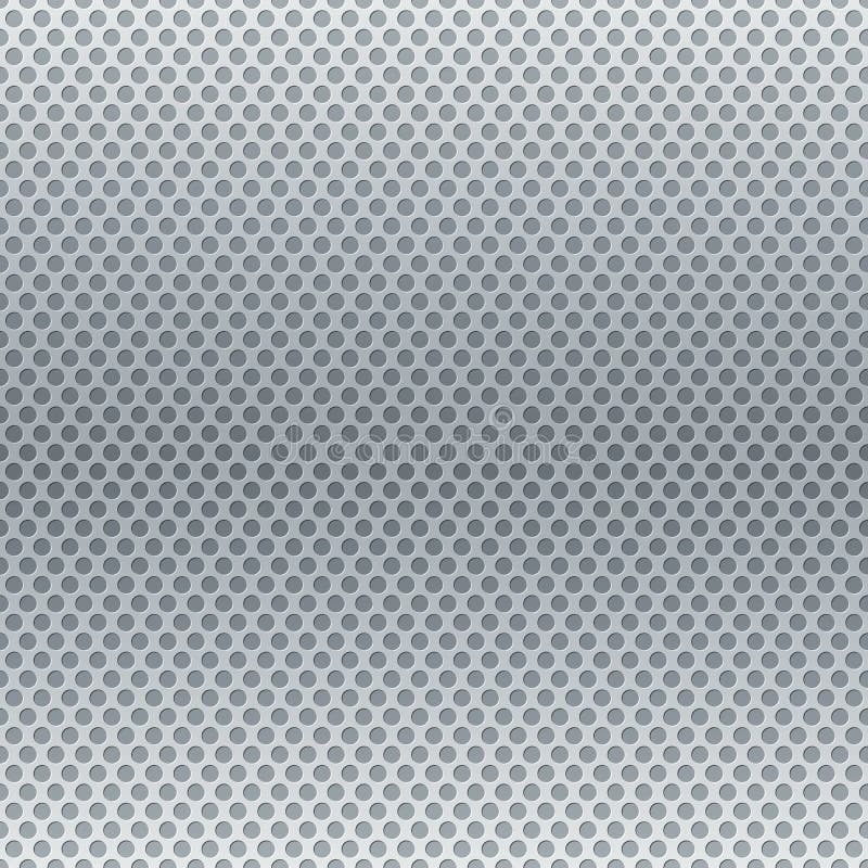 Silver Metallic Round Grid Background Stock Vector - Illustration of ...