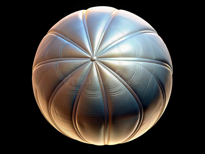 Silver Metallic Sphere with Pattern Stock Vector - Illustration of ...