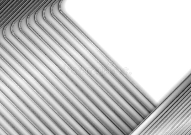 Silver Metallic Stripes Abstract Geometric Background Stock Vector ...