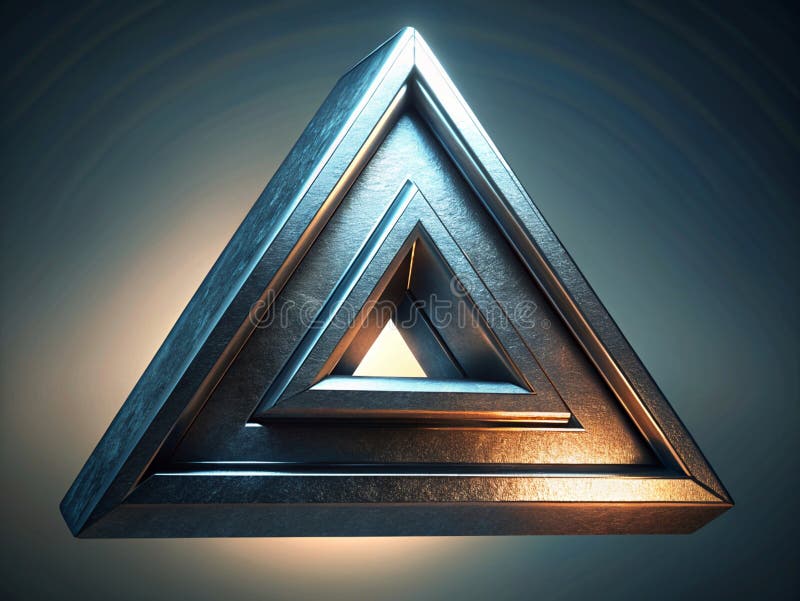 Silver Metallic Triangle stock vector. Illustration of abstract - 323416259