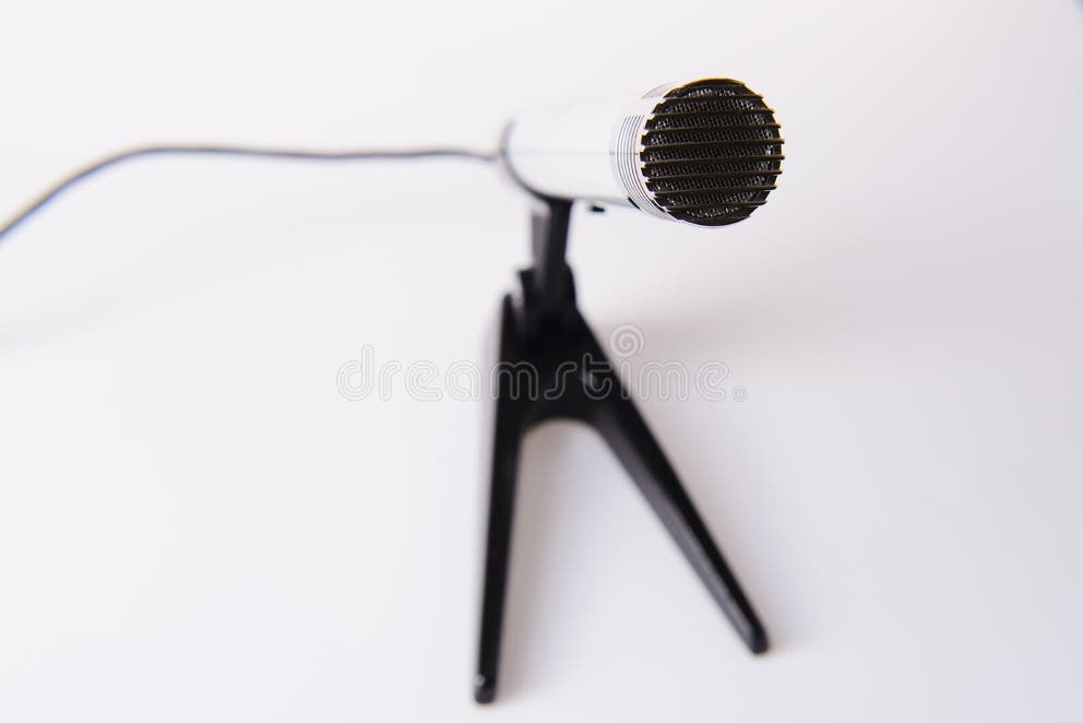 Silver Mic stock photo. Image of information, interview - 66453550