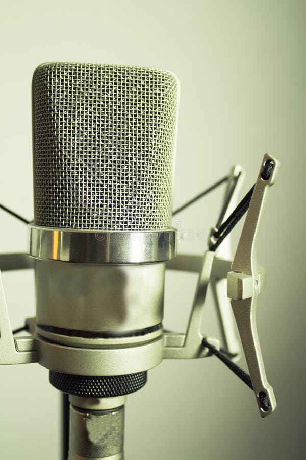 Microphone silver sound stock photo. Image of audio - 127110044
